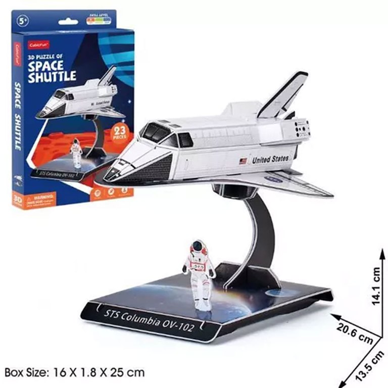 CubicFun 3D Puzzle Space Shuttle 23pcs W3197H/CBF231972
