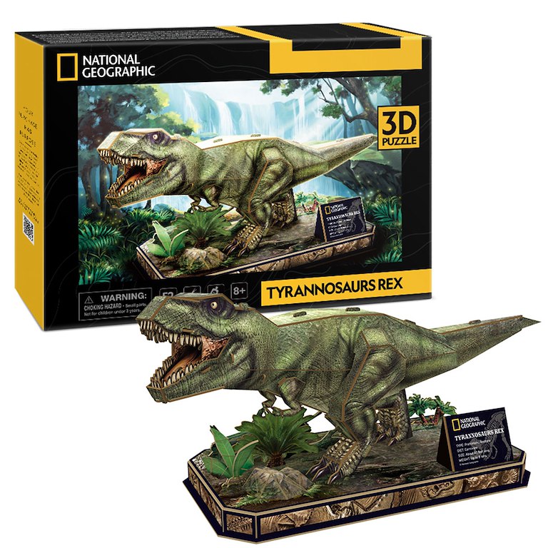 CubicFun Puzzle 3D National Geographic Tyrannosaurus-REX 52pcs DS1051H/CBF210519
