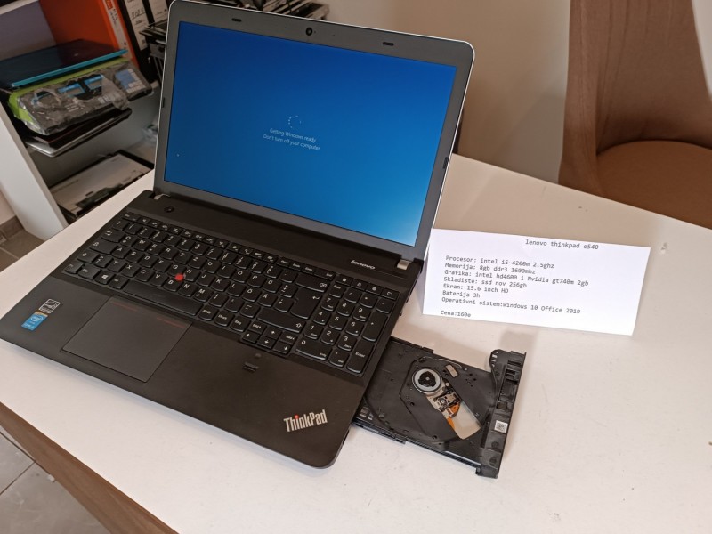Lenovo thinkpad e540 gt740m 2gb ssd 256gb 8gb ram