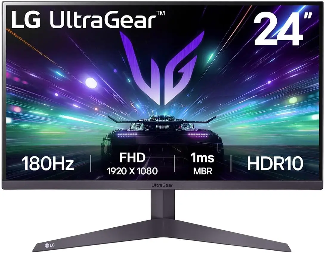 LG gaming monitor UltraGear 24GS50F-B 24"/VA/1920x1080/180Hz/1ms MBR/HDMIx2,DP/Freesync/VESA/crna 24GS50F-B.AEUQ