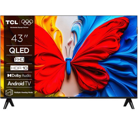 TCL - Televizor TCL 43S5K/QLED/43"/Full HD/60Hz/Android TV/crna