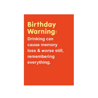 Čestitka - Birthday Warning