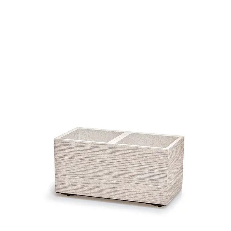 Prosperplast Saksija Madera Case Eco Wood A600W, Bela