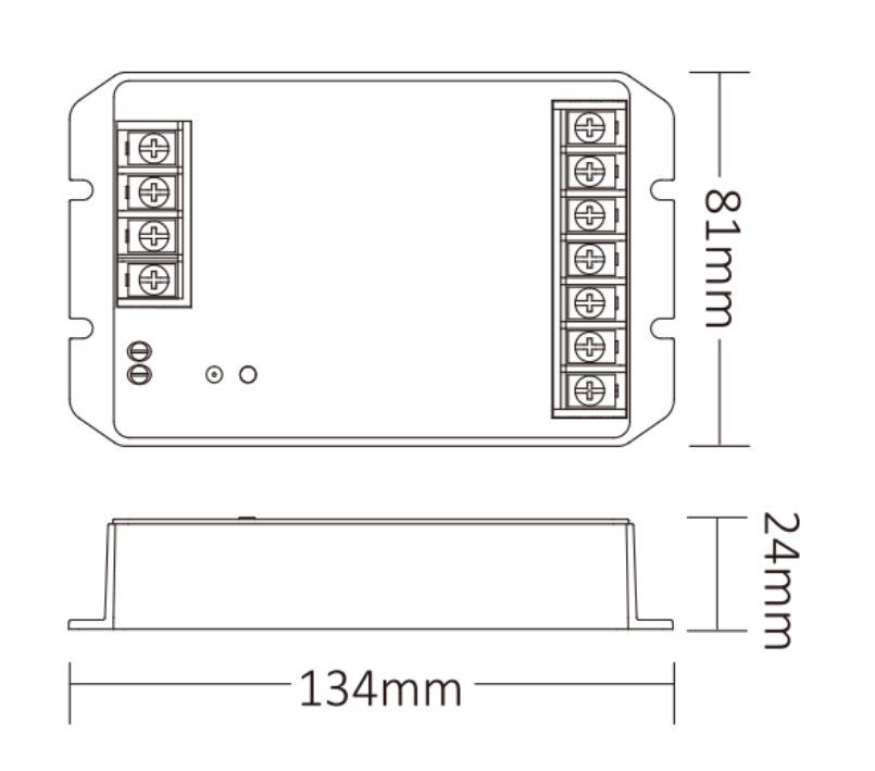 MI BOXER, 5 u 1 LED Kontroler, 30A , 2.4GHz, LT-HR5-RF