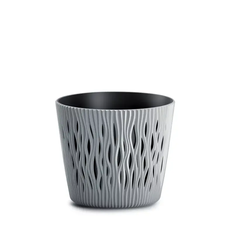 Prosperplast Saksija Sandy Round R220, Siva