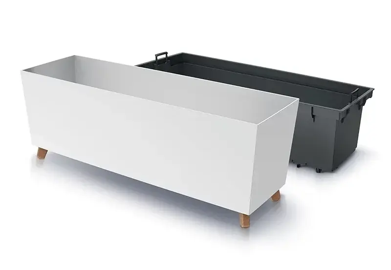Prosperplast Saksija Urbi Case C800N, Bela