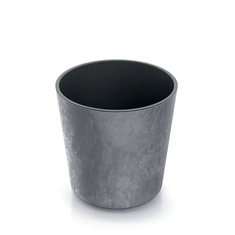 Prosperplast Saksija Urbi Round Effect O300E, Tamnosiva
