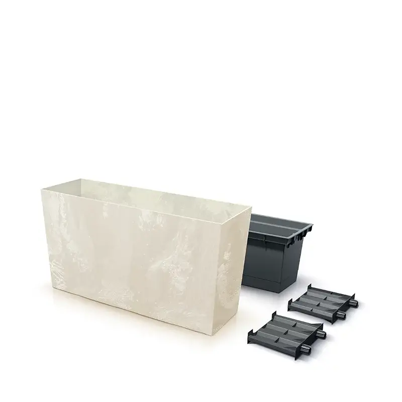 Prosperplast Saksija Urbi Case Middle Beton Effect C800Me, Krem