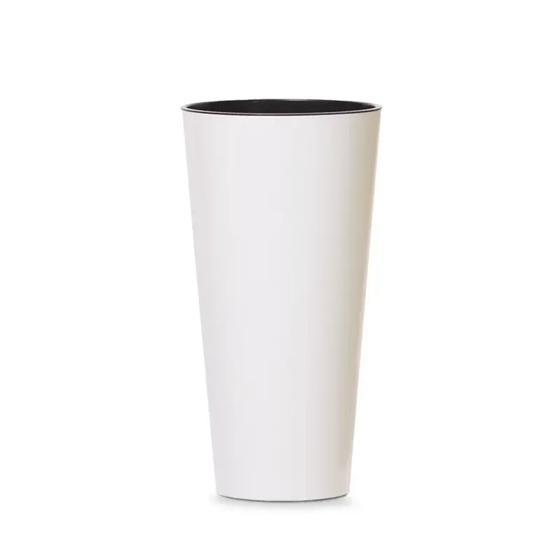 Prosperplast Saksija Tubus Slim Shine S300S, Bela