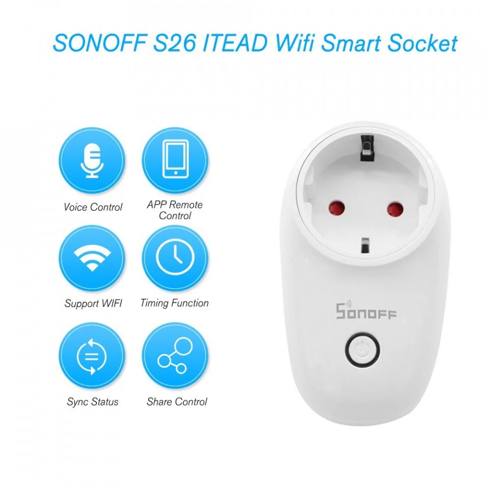 SONOFF WiFi SMART SOCKET, 2200W