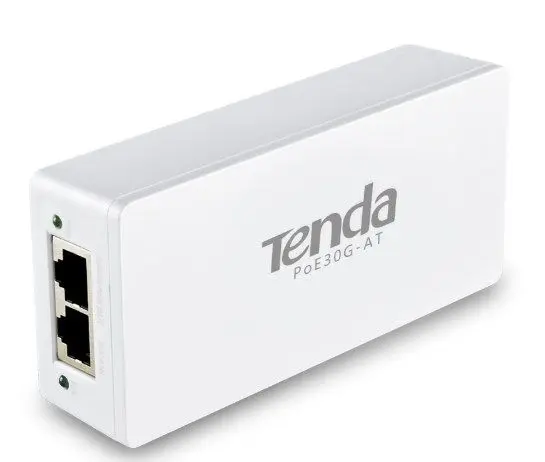 TENDA Adapter POE30G-AT POE 802.3af.at 10/100/1000 injector 30w do100m crni