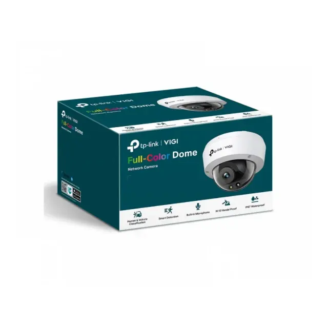 TP-Link Kamera za video nadzor Vigi C240 2.8mm, 4MP, Full-Color Dome Network, Bela