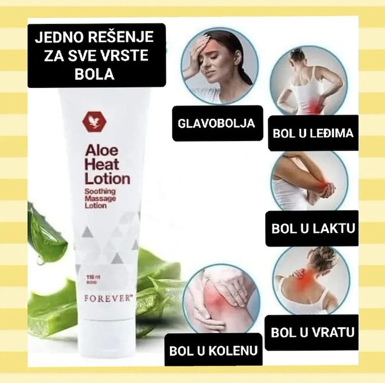 Aloe Heat Lotion – Soothing Massage Lotion - Topli masažni losion sa