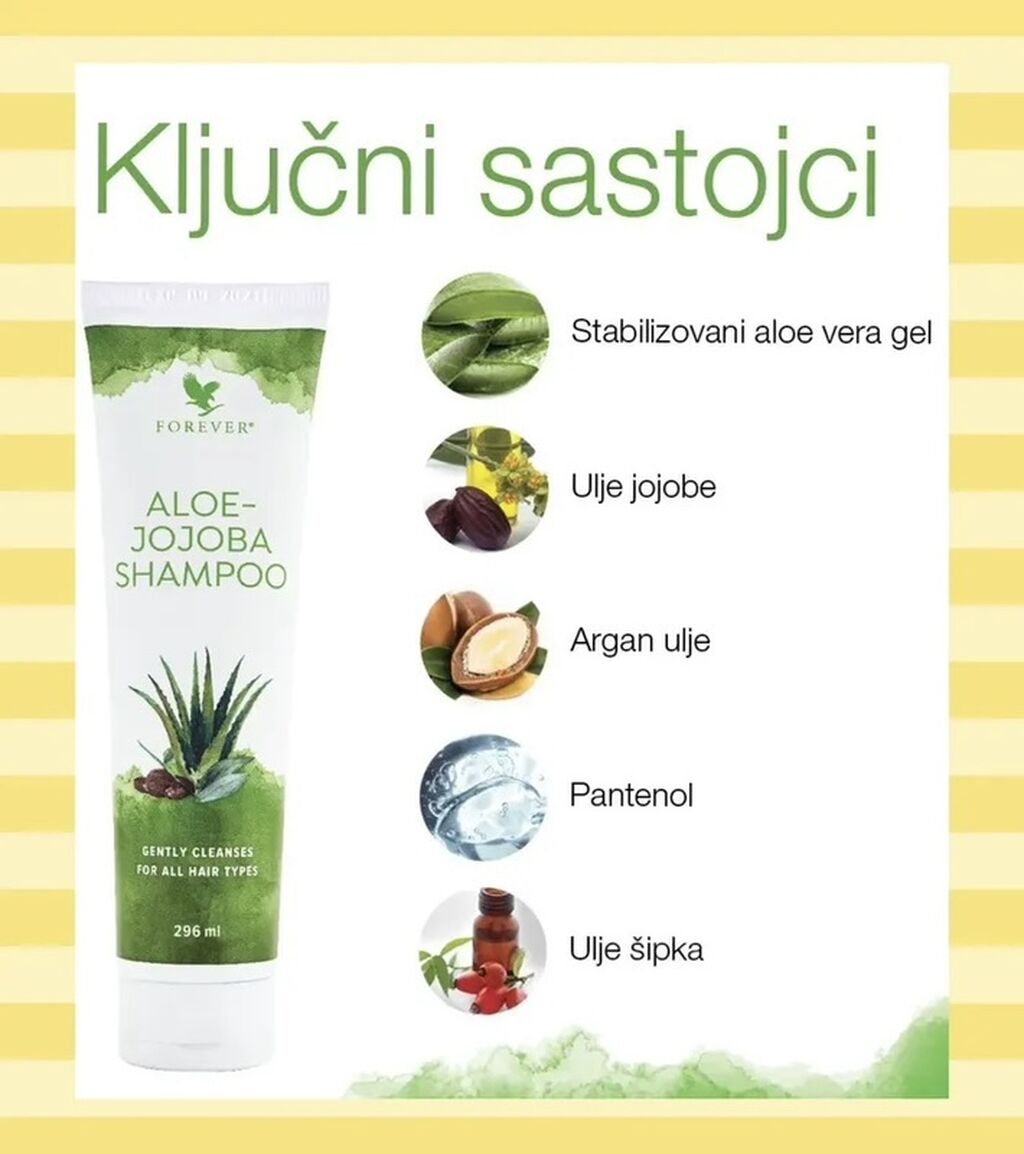 Forever Aloe-Jojoba Shampoo – nežno čišćenje za sve tipove kose, 296