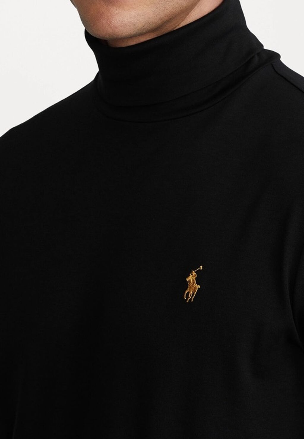Džemper, L (EU 52), Ralph Lauren, bоја - Crna, Žersej