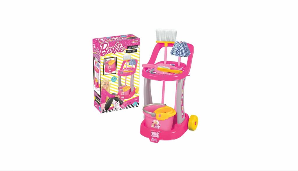 Barbie set za čišćenje (BA-019704) Barbie Cleaning Trolley – set za