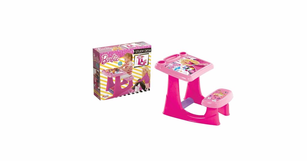 Barbie dečiji sto sa stolicom – kompaktan radni set za crtanje