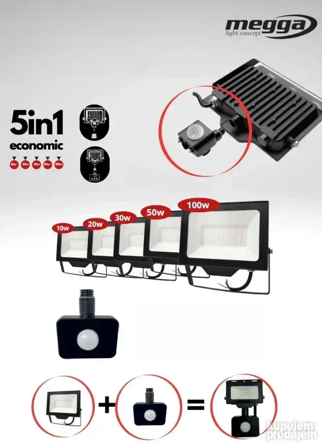 U ponudi NOVA serija **5in1 Economic Reflekotra** koji mogu biti sa