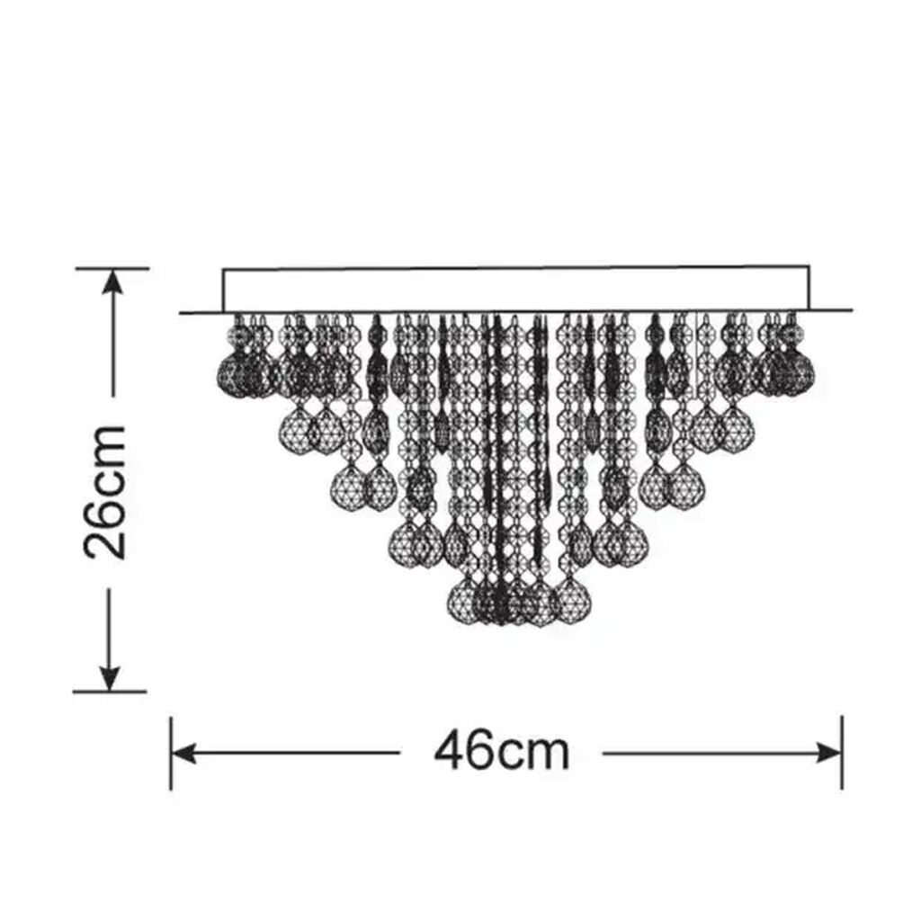 Plafonjera, bоја - Srebrna, Novo