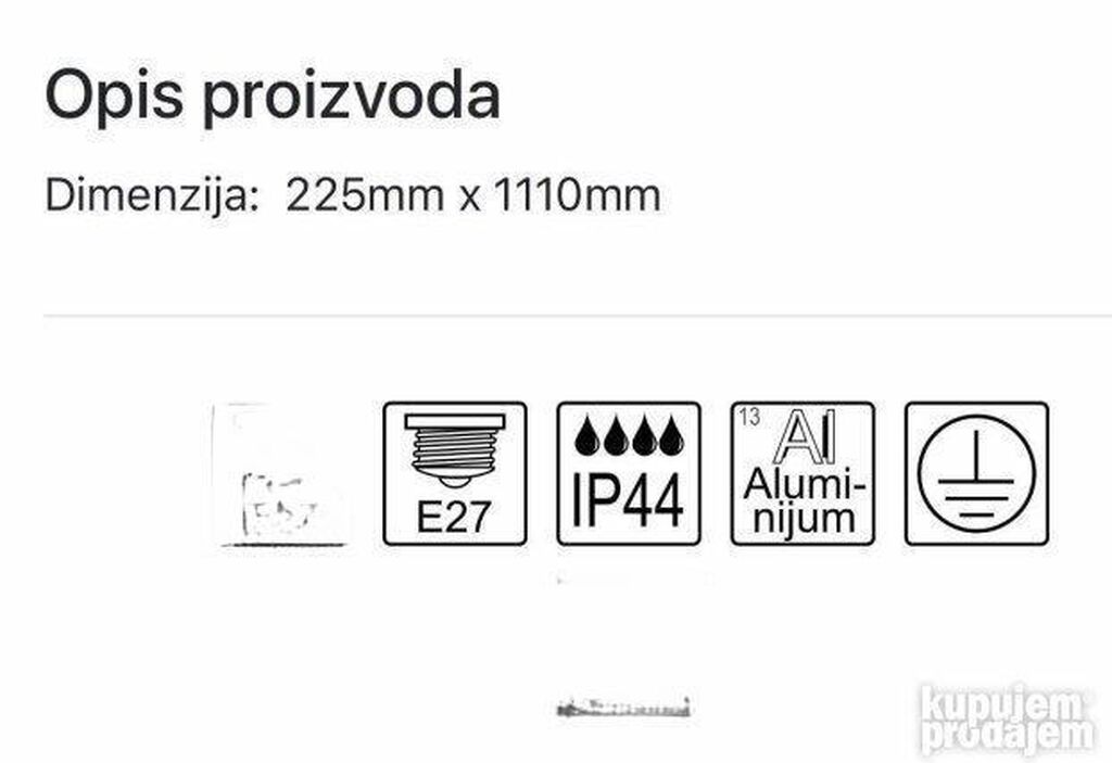 Šifra:617709 Brend: MITEA Lighting Barkod: Osnovno pakovanje:1.00 kom