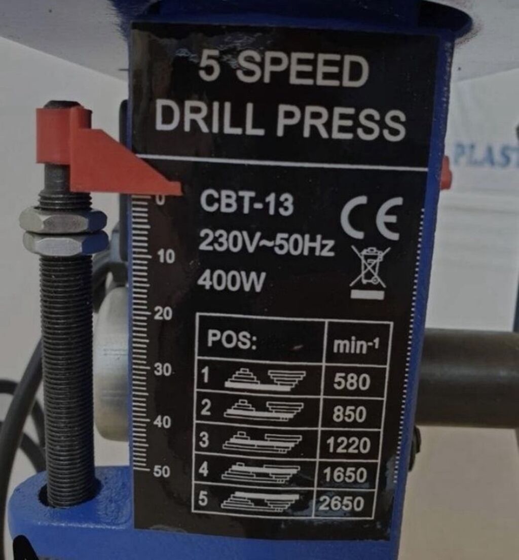 Stona stubna bušilica CBT-13, 5 brzina - Motor: 400 W - Napajanje