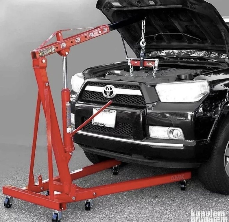 Hidraulična dizalica za motor (kran – “žirafa”) 1T/2T Opis: - Mobilna