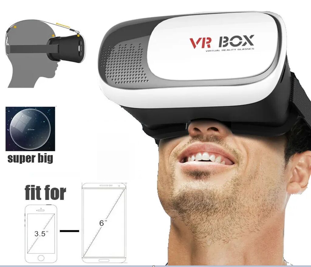 VR Box naočare sa daljinskim Zamisli da sediš kod kuće, a oko tebe –