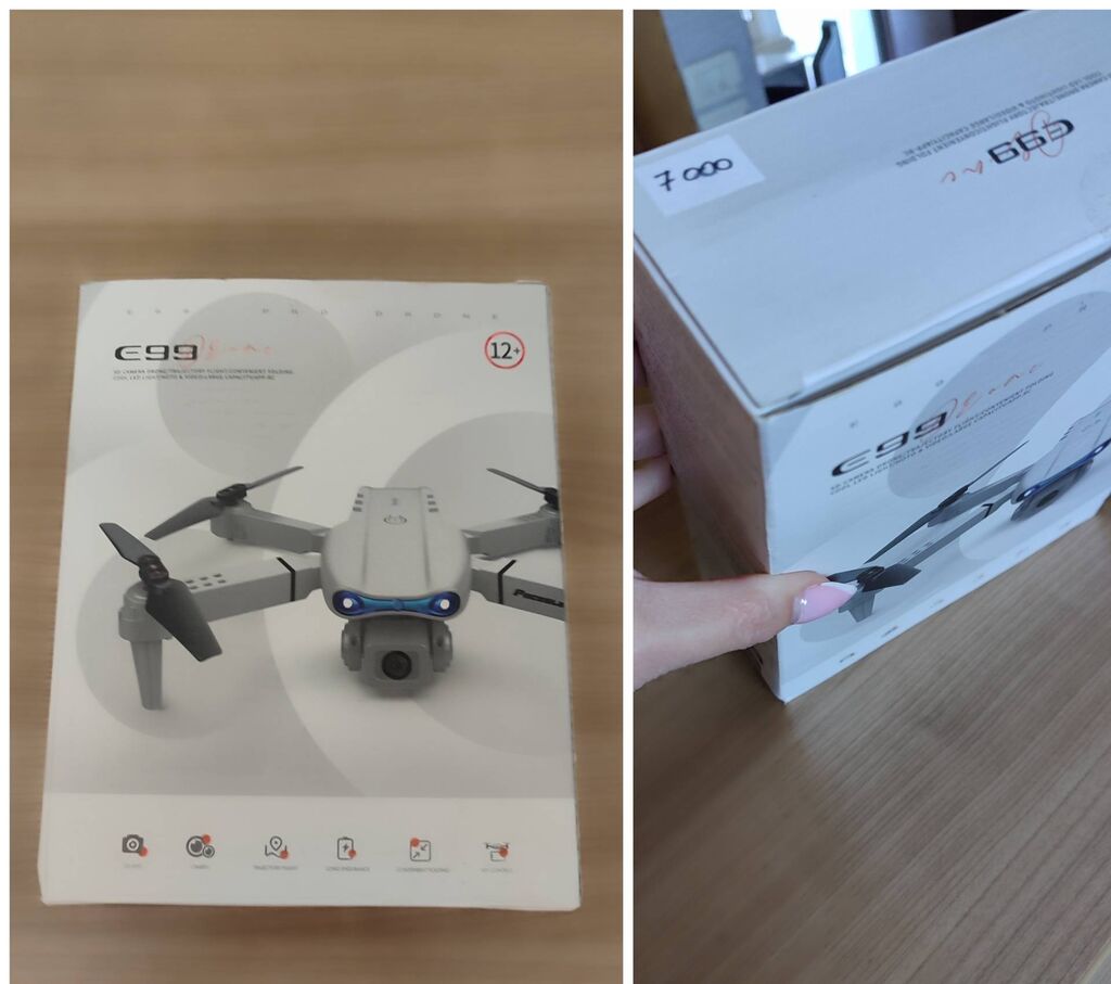 E99 Pro2 sklopivi dron sa kamerom – komplet set Karakteristike: -