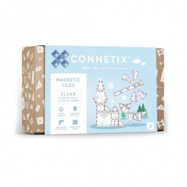 Connetix - Clear pack 34 dela
