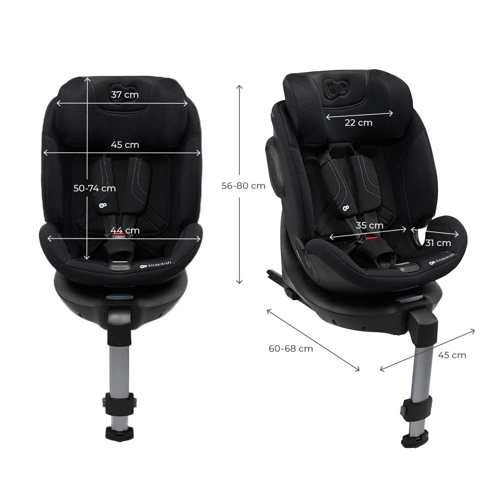 KINDERKRAFT AUTO SEDISTE XRIDER 2 i-size 40-150cm BLACK