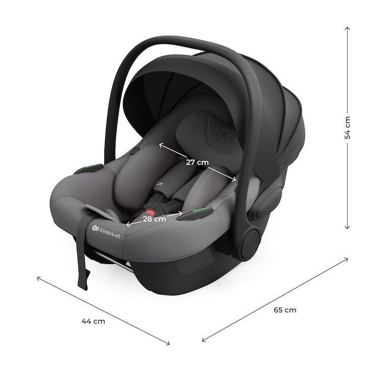KINDERKRAFT AUTO SEDIŠTE I-LITE 40-87CM COOL GREY