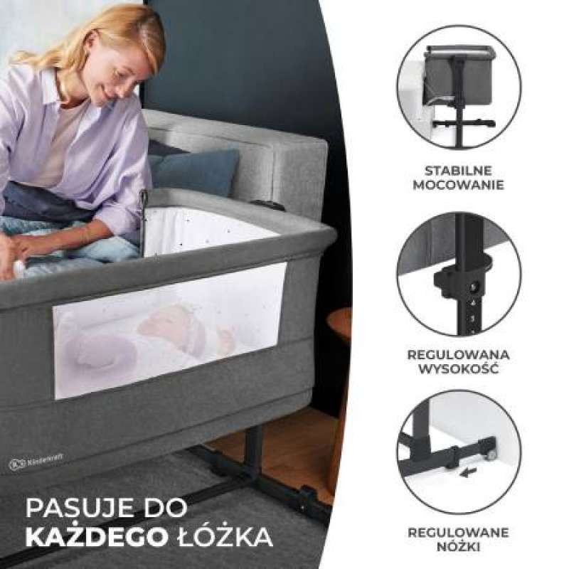 KINDEKRAFT KOLEVKA NESTE GROW LIGHT GREY FULL WOOD