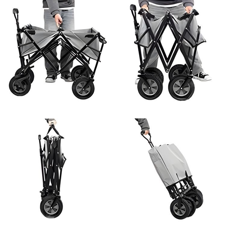 Sklopiva kolica za plažu 48X90cm Red, MultiGarden