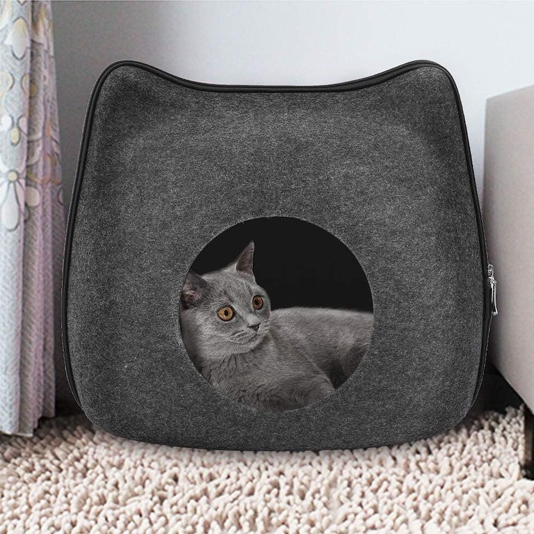 KUCICA ZA LJUBIMCE CAT DARK GRAY
