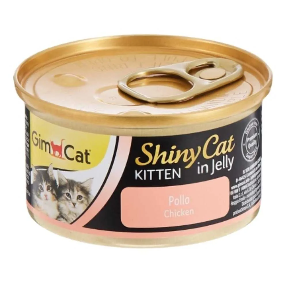 GimCat ShinyCat Jelly konzerva piletina Kitten 70g