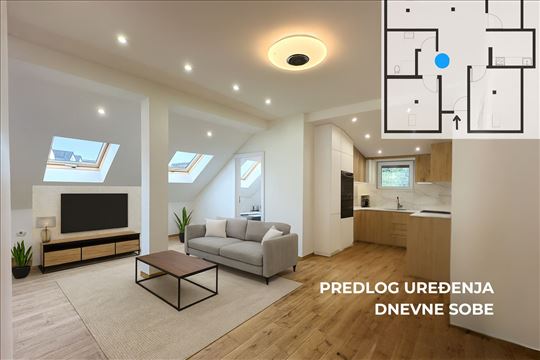 Renoviran stan u Zemun polju