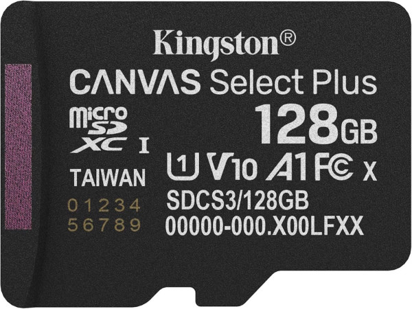 Memorije kartice KINGSTON SDCS3128GBSPmicroSDXC128GBClass10 U1150MBs' ( 'SDCS3128GBSP' )