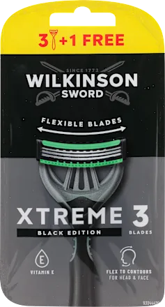 WILKINSON SWORD
XTREME 3 BLACK EDITION Comfort brijači 3+1 gratis, 4 kom