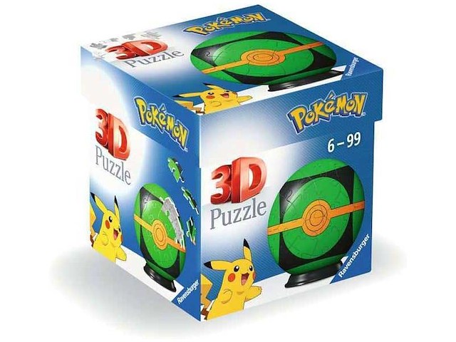 3D Puzzle slagalica Poke lopta Dusk Pokemon 54 dela Ravensburger 11626