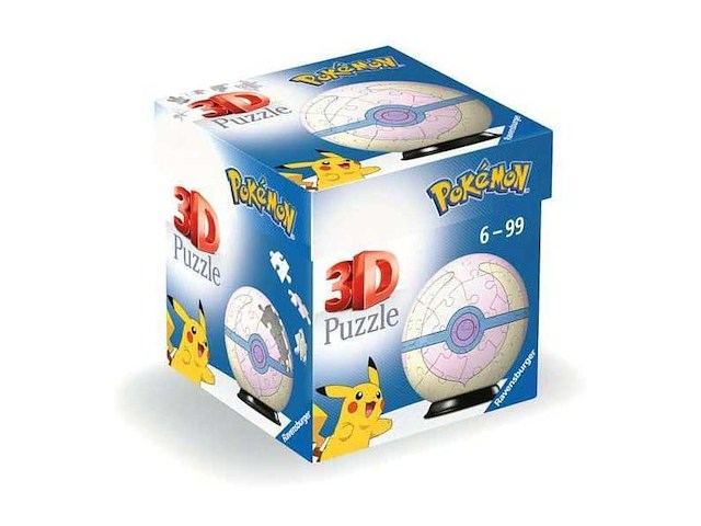3D Puzzle slagalica Poke lopta Heal Pokemon 54 dela Ravensburger 11582