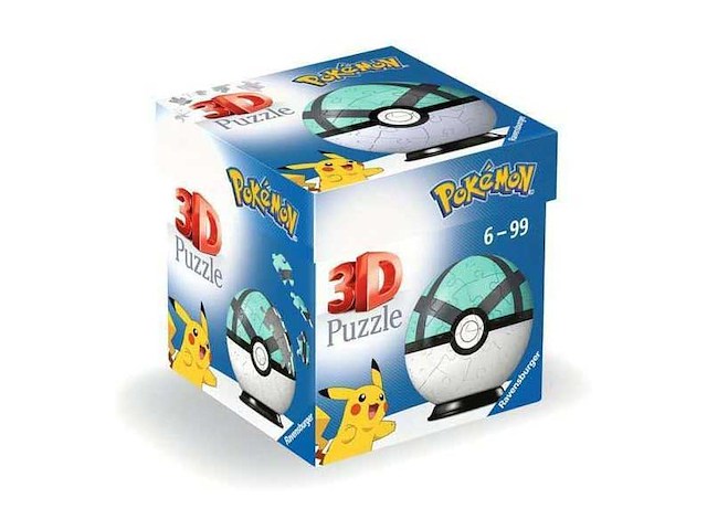 3D Puzzle slagalica Poke lopta Net Pokemon 54 dela Ravensburger 11581