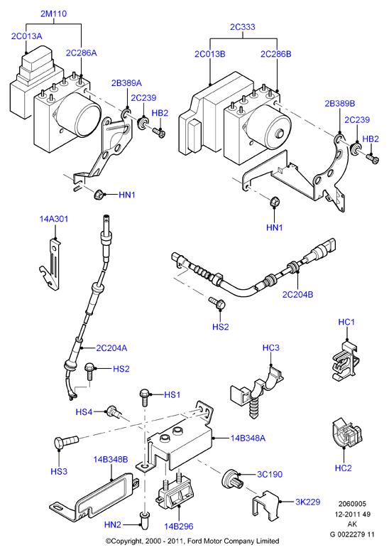 ABS CENTRALA, ECU I HCU 1306742