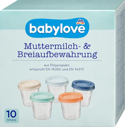 babylove
Posude za čuvanje majčinog mleka, 10 kom