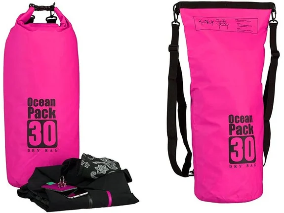 Vodootporna suva torba EL 30L pink
