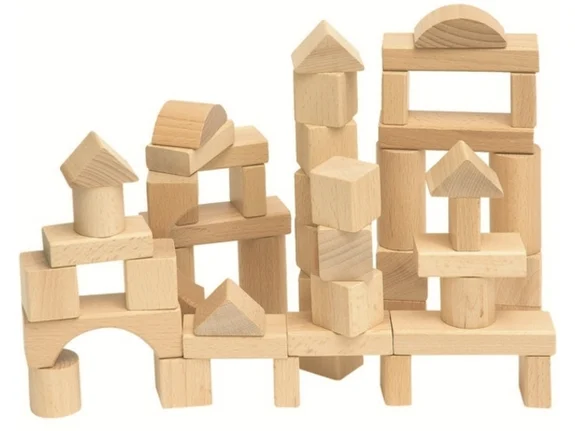 Woody Drvene kocke Natur 50delova 90650