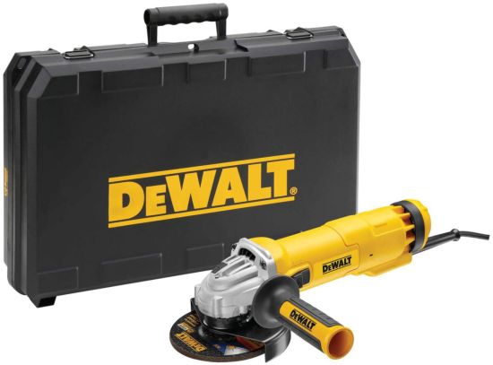 Ugaona brusilica DeWALT DWE4217KD; 1.200W, 125mm u koferu + dijamantska rezna ploča