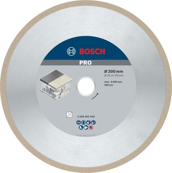 Bosch PRO Ceramic dijamantska rezna ploča 300x2.8x30/25.4 mm segmenti 10 mm (2608602639)