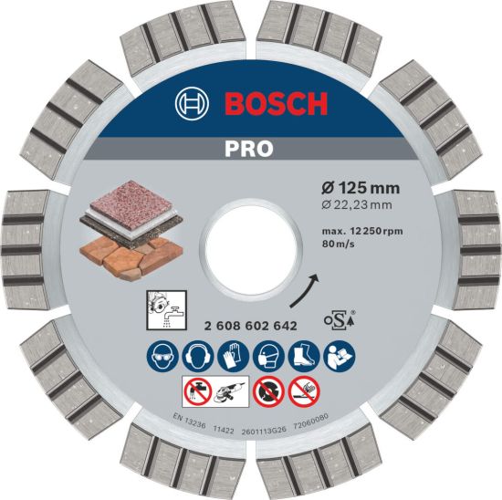 Bosch PRO Multi Material dijamantska rezna ploča 125x2.2 mm segmenti 12 mm (2608602642)