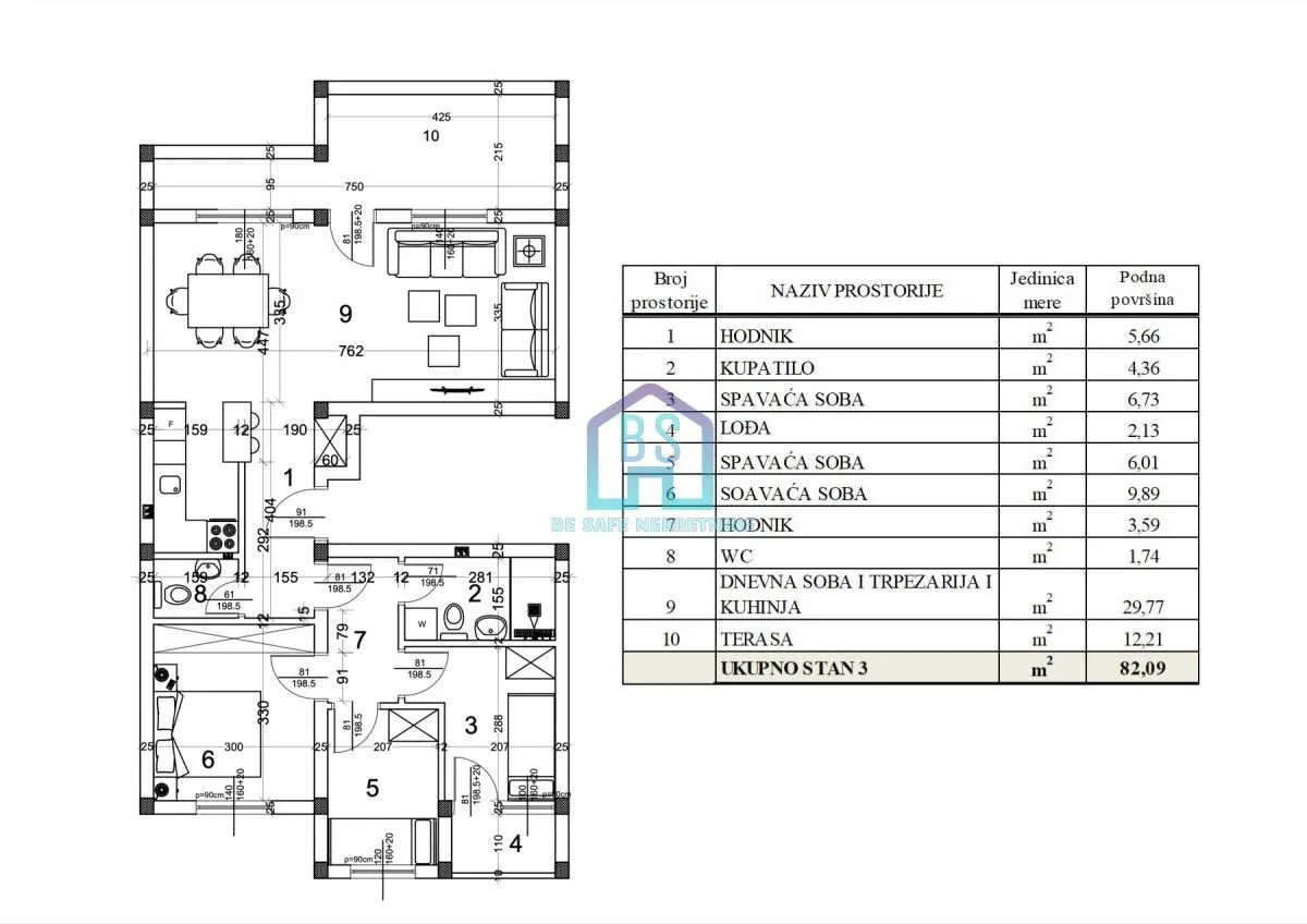 Prodaja, trosoban stan, 82m², Veternička rampa, Novi Sad Sve Podlokacije