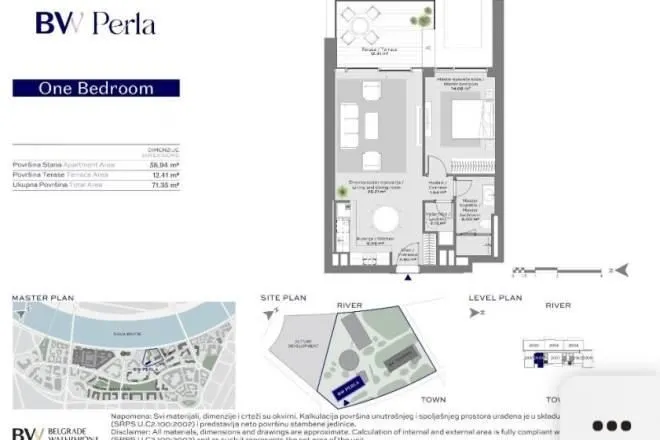 Prodaja, dvosoban stan, 71m2, Beograd Na Vodi, Beograd